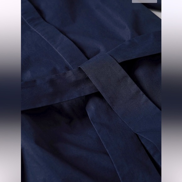Mango | Dresses | Mng By Mango Navy Blue Front Tie Midi Dress Nwt ...